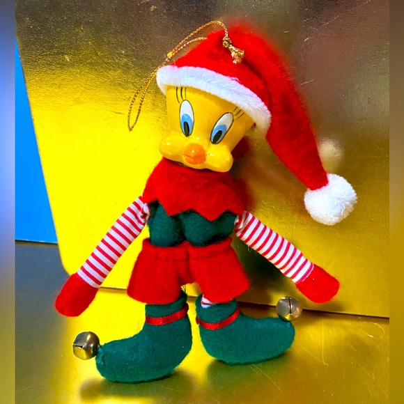 Warner Bros. | Holiday | Warner Bros Tweety Bird Vintage 995 Santa Elf ...
